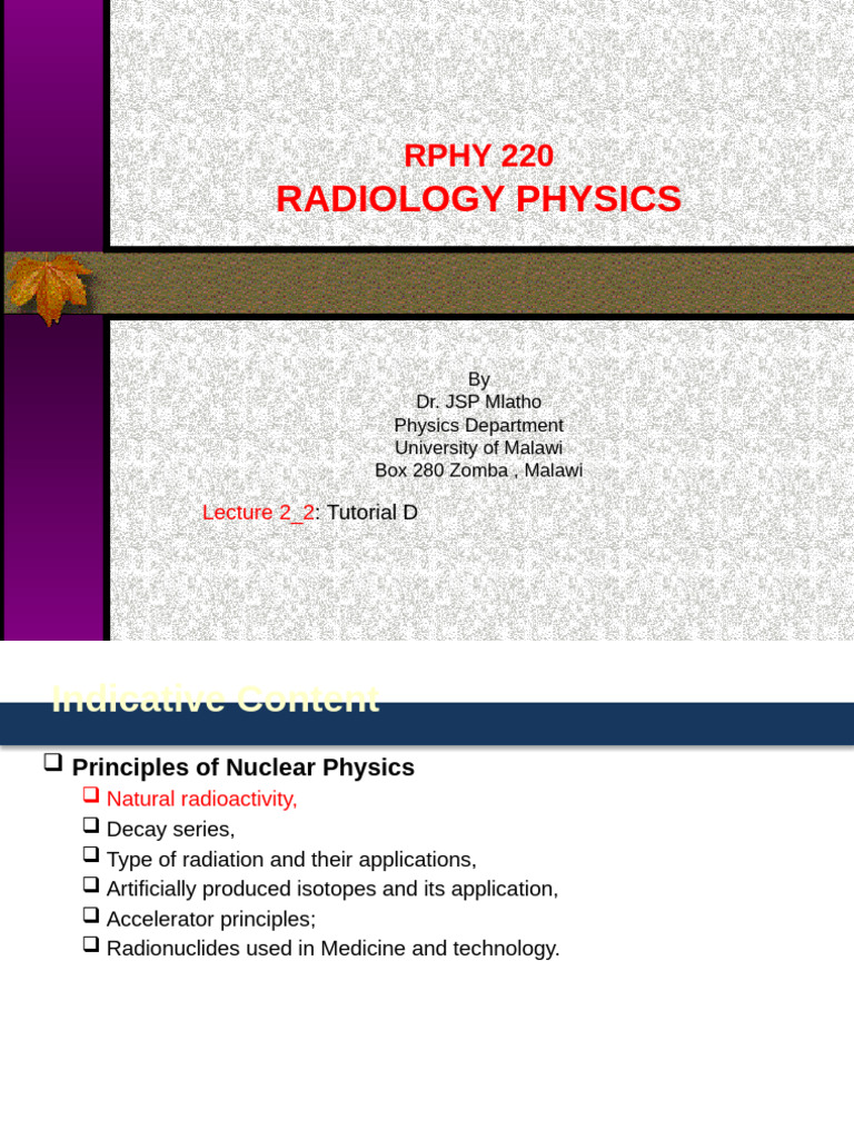 Radioisotope Half-Life Calculations | PDF | Radioactive Decay ...