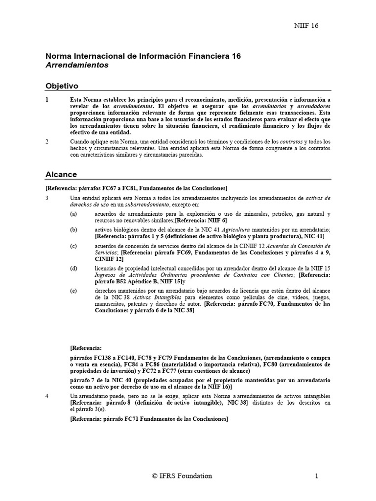 Niif 16 BV2024 Irach | PDF | normas internacionales de INFORMACION ...