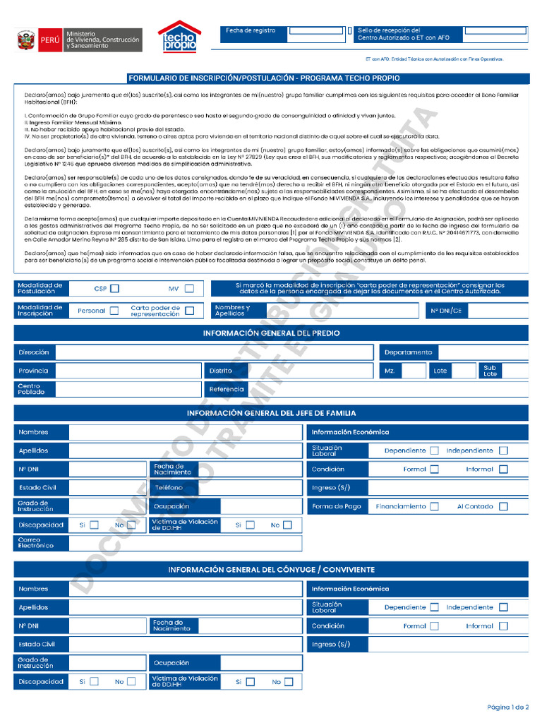 FORMULARIO 12 | PDF | Documento de identidad | Red mundial