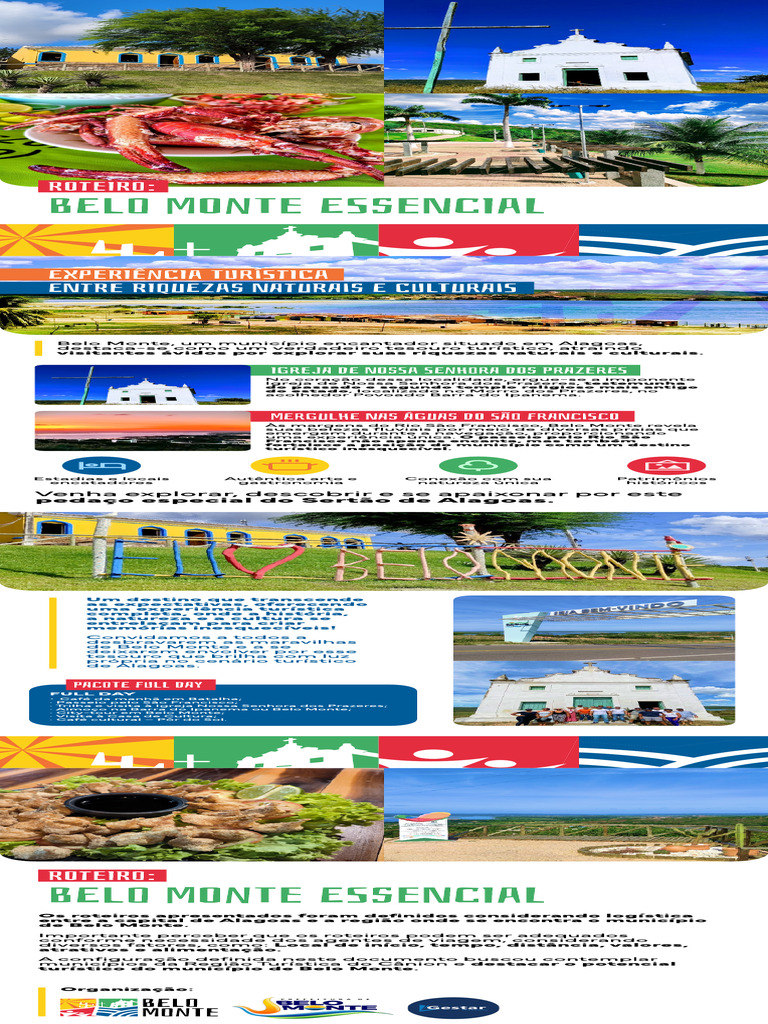 Roteiro Turístico Completo em Belo Monte | PDF | Turismo