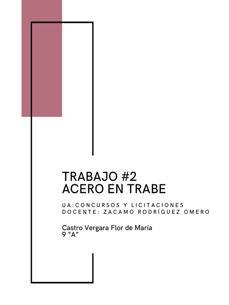 94 - Castro Vergara Flor de María - Acero de Refuerzo | PDF