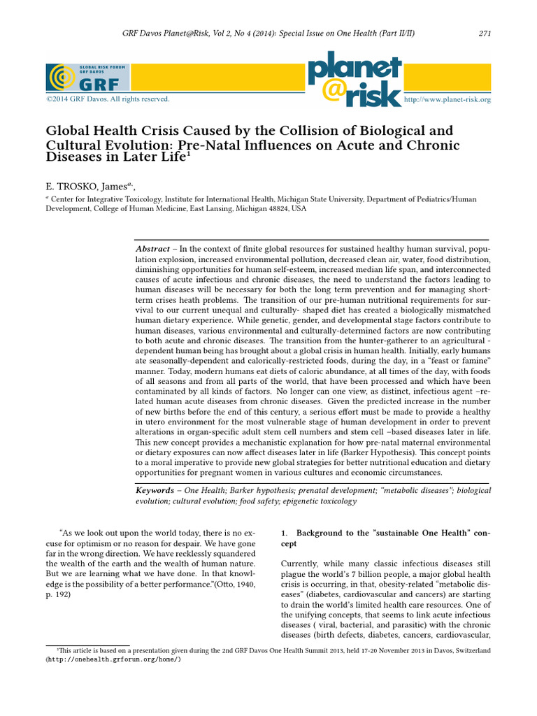 Planet@Risk final | PDF | Cancer | Diet & Nutrition