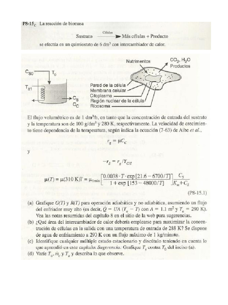 Examen Especial Reactores Homogeneos | PDF