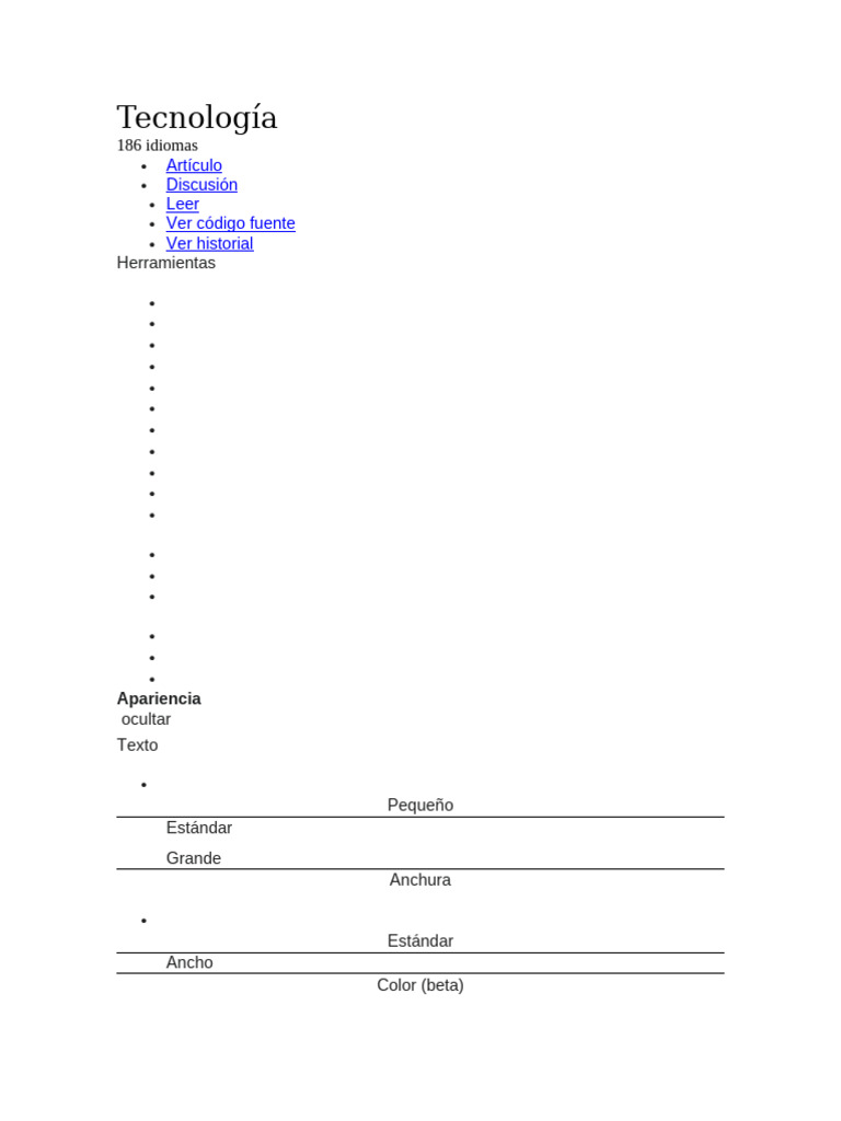 Tecnología | PDF | Economias
