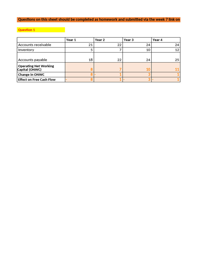 Week 7 Tutorial Worksheet Kevin Li | PDF | Free Cash Flow | Expense
