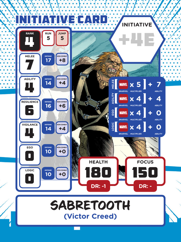 Marvel Multiverse RPG Initiative Cards S - Z | PDF | Marvel Comics ...