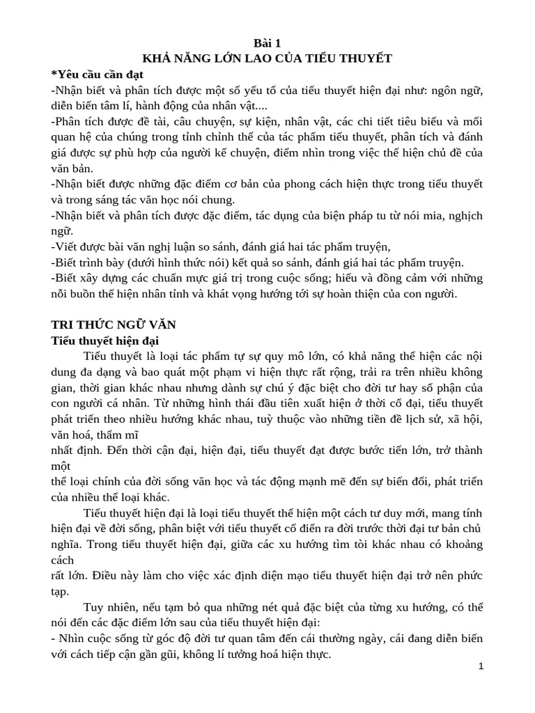 Tri TH C NG Văn 12 | PDF