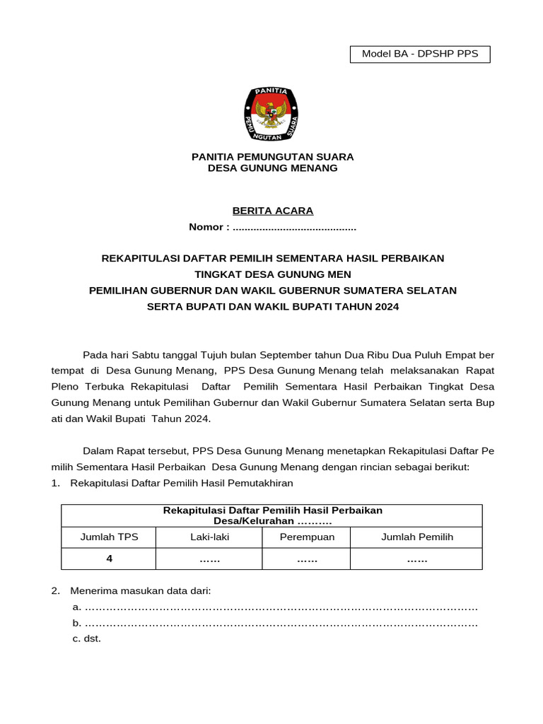 Ba DPSHP PPS | PDF | Pengelolaan Keuangan & Uang