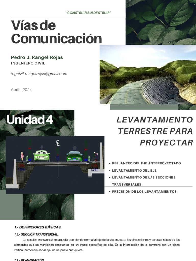 U4 - Levantamiento Terrestre para Proyectar | PDF | Arte