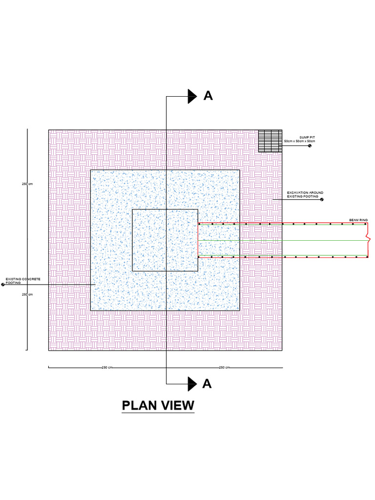 Trenching Drawing Revision 3 | PDF | Materials | Architectural Elements