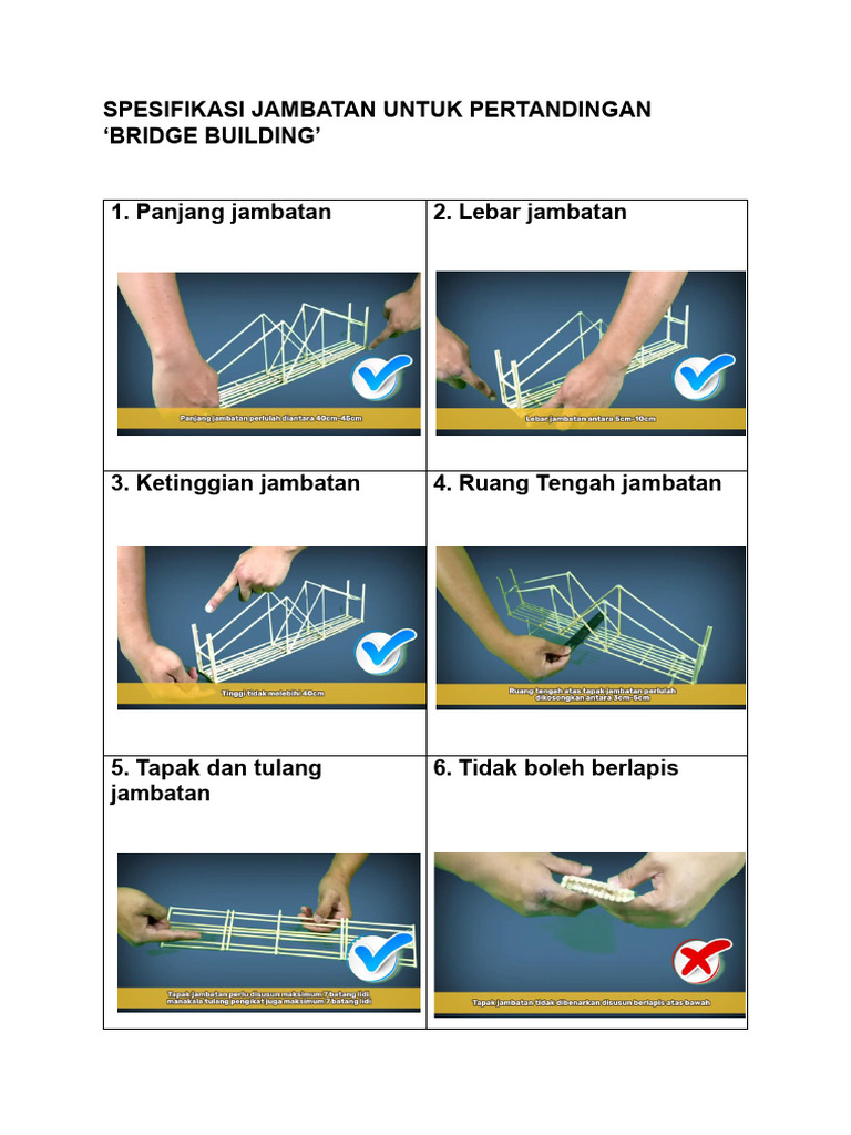 Spesifikasi Jambatan Pertandingan Bridge | PDF