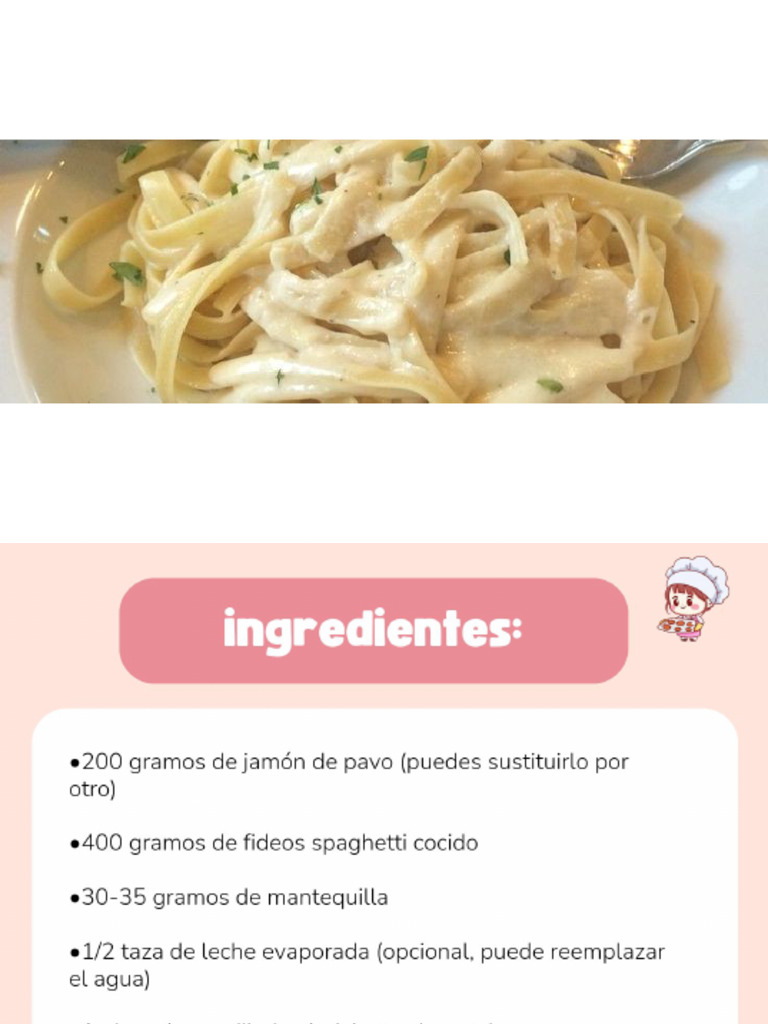 Spaghetti Al Alfredo | PDF