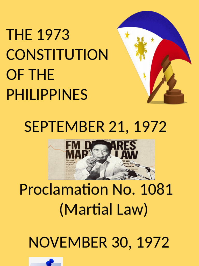 1973 Philippine Constitution | PDF | Impeachment | Constitution