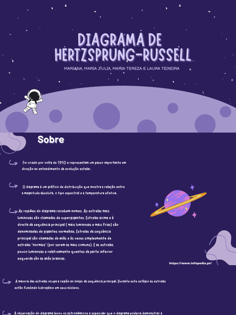 Diagrama HR: Evolução e Classificação Estelar | PDF | Ciências e Matemática