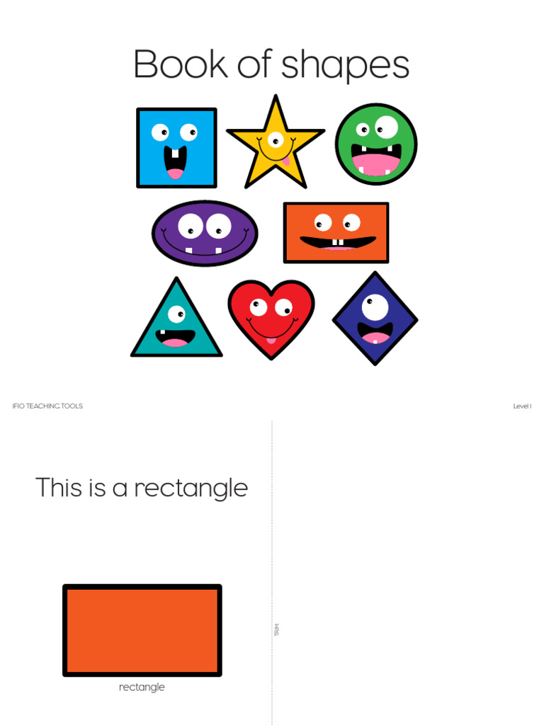 Book of Shapes: Level 1 Ifio Teaching Tools | PDF