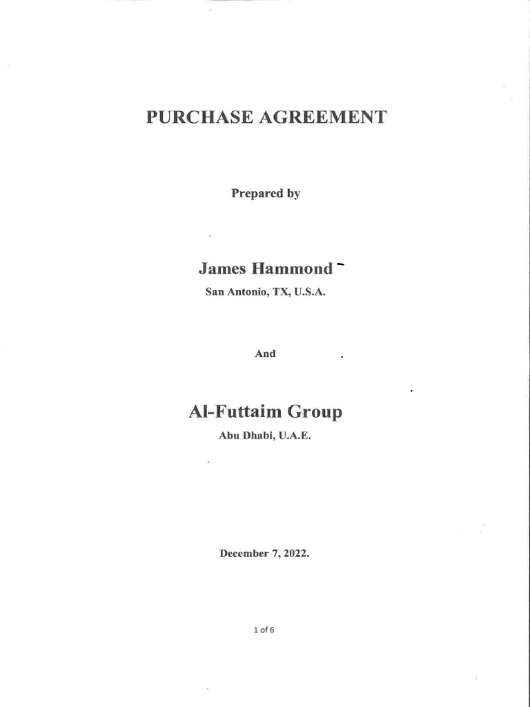 Purchase Agreement_Scan (1) | PDF