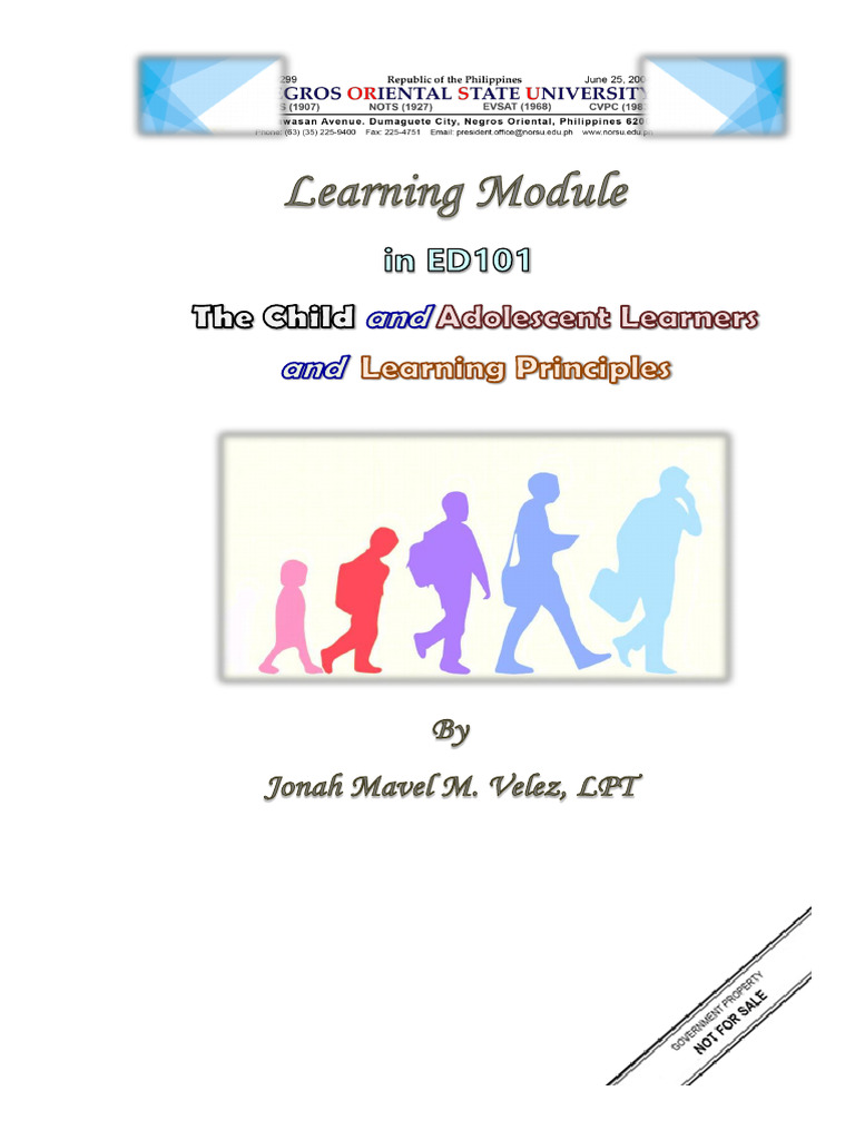 ED101 Module 3 | PDF | Learning | Cognitive Development