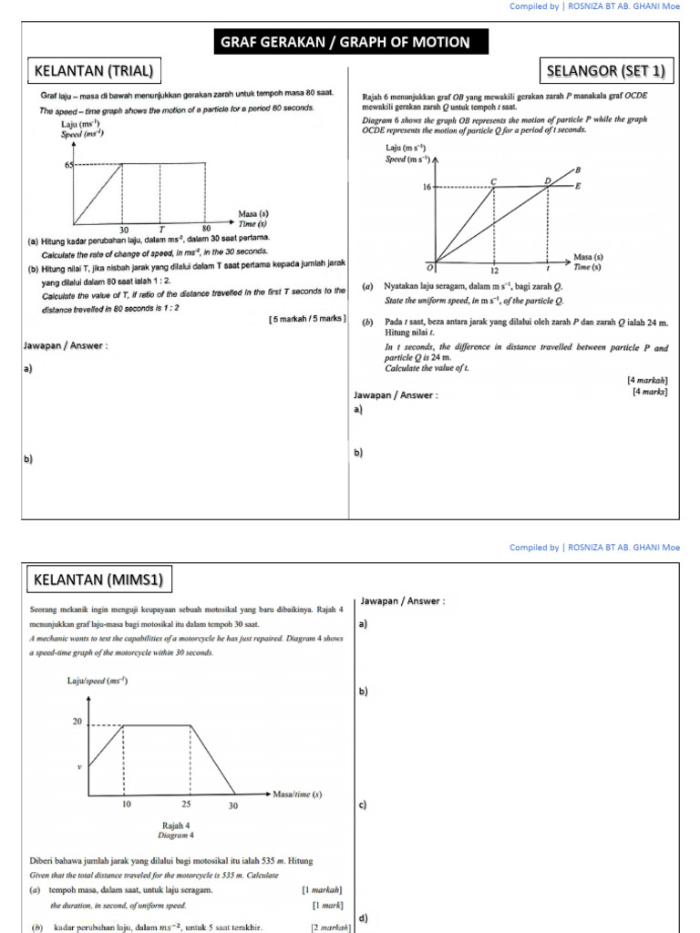Graph of Motion Analysis | PDF