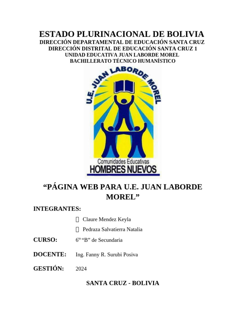 Grupo#5 - Informe - Página Web U.E. J.L.M | PDF | Red mundial ...