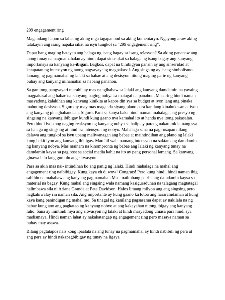 299 engagement ring | PDF