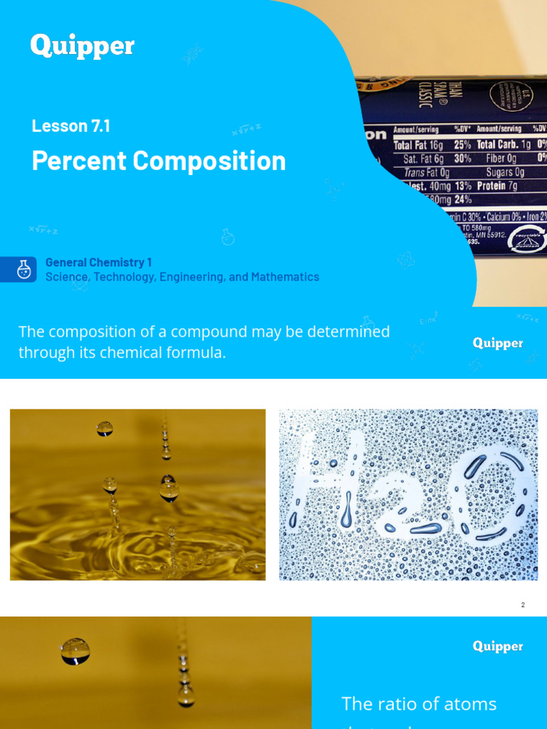 Chemistry Percent Composition | PDF | Mole (Unit) | Chemical Compounds