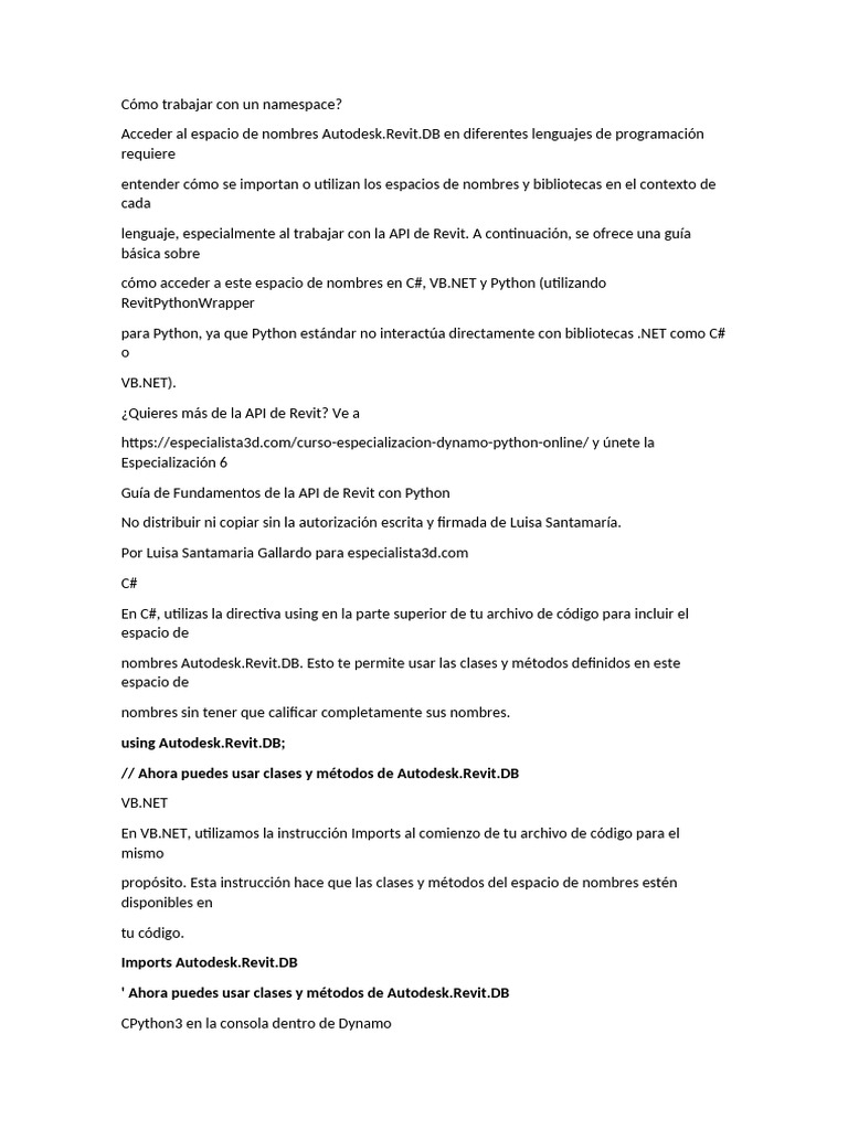 Using Autodesk - Revit.DB // Ahora Puedes Usar Clases y Métodos de Autodesk - Revit.DB | PDF ...