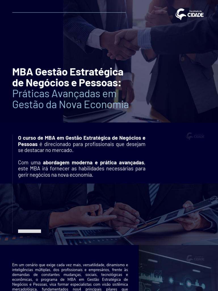 MBA para Líderes na Nova Economia | PDF | Gestão estratégica | Gestão ...