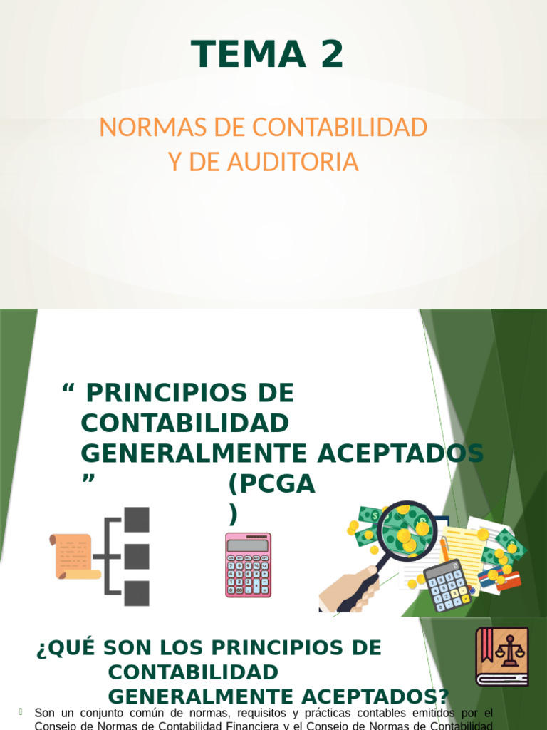 Principios de Contabilidad Generalmente Aceptados | PDF | Contabilidad ...