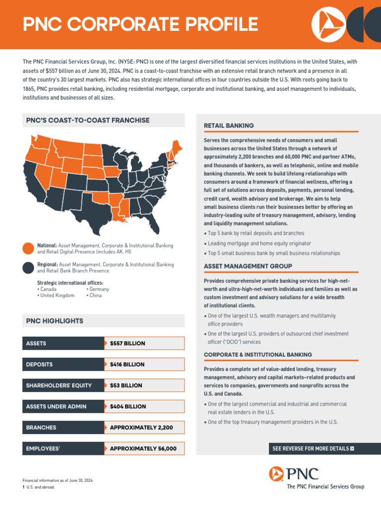Corporate Profile | PDF | Pnc Financial Services | Finance & Money ...