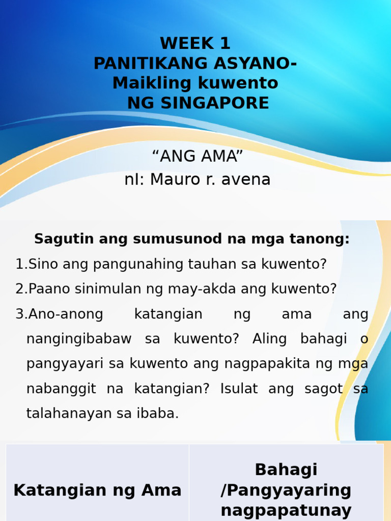 FILIPINO - 9 1st quarter | PDF