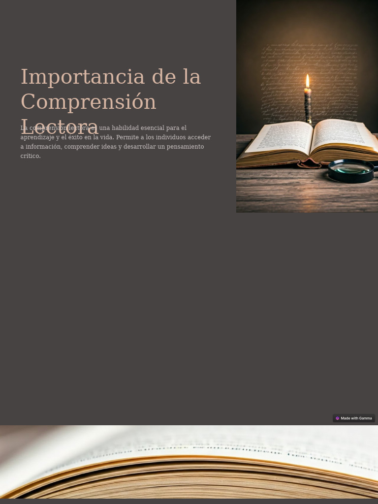 Importancia de La Comprension Lectora | PDF | Comprensión lectora | Neurociencia