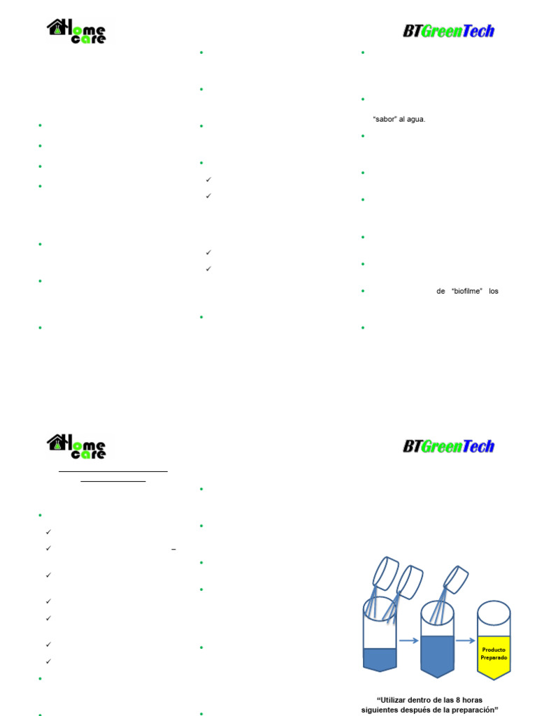 BT Protection Triptico | PDF | Agua | Alimentos