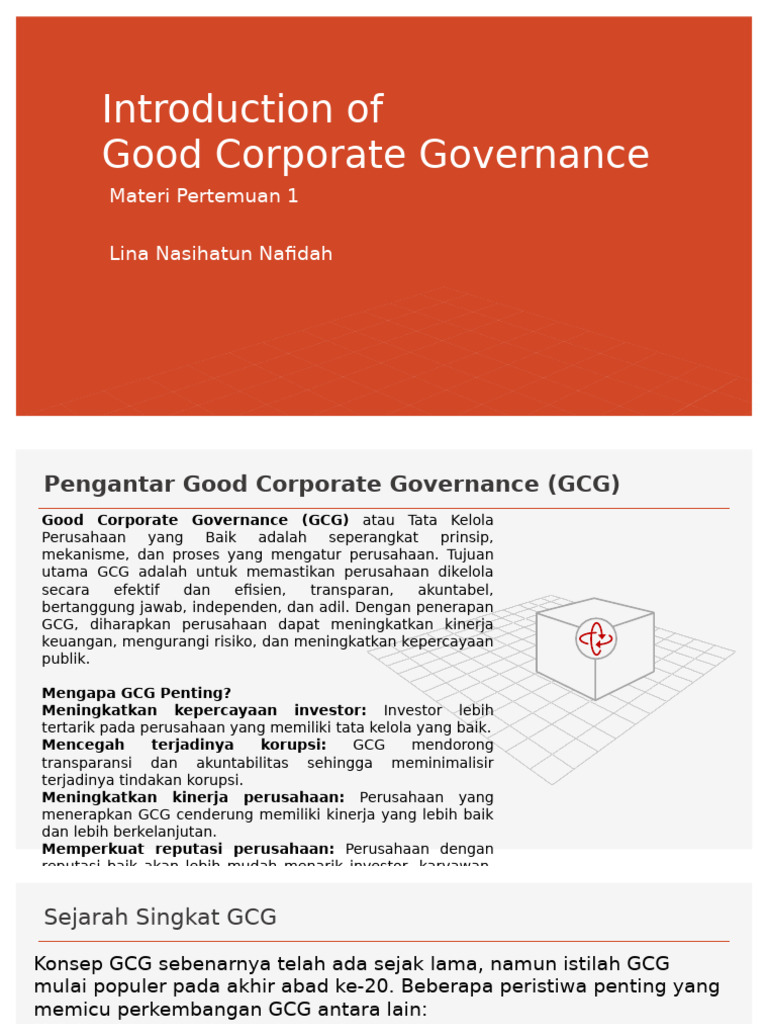 Introduction of GCG | PDF