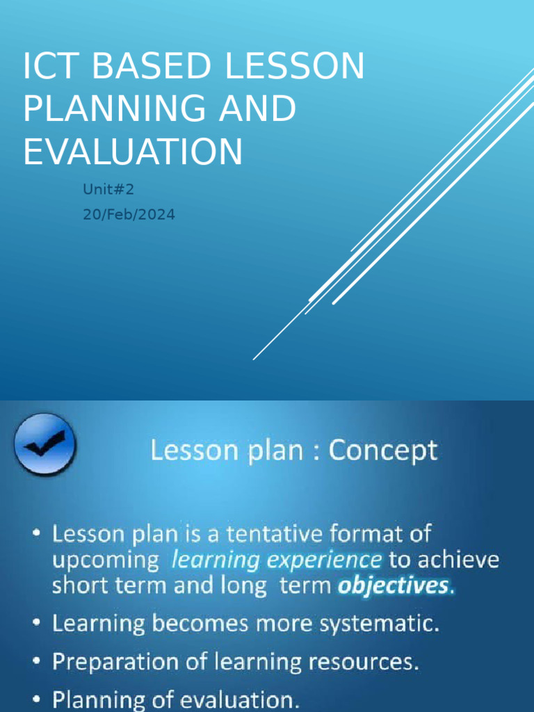 ICT Based Lesson Plan | PDF
