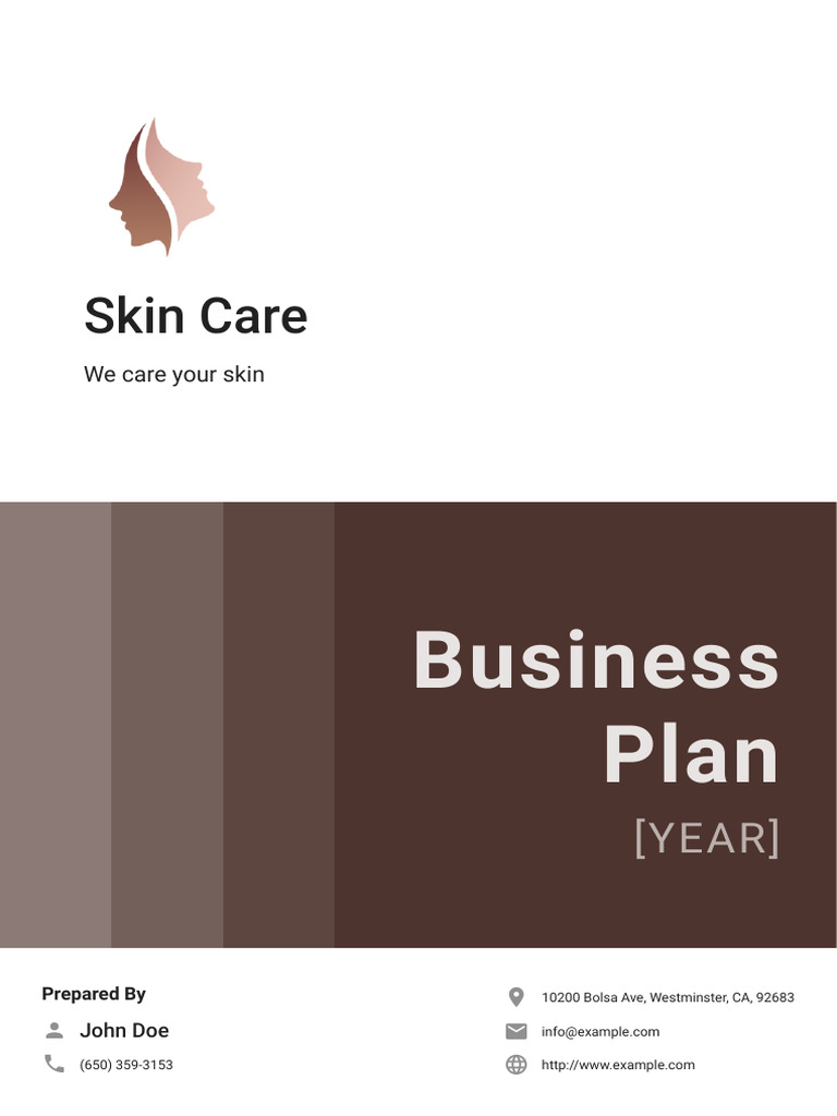 Skin Care Business Plan | PDF | Cosmetics | Marketing