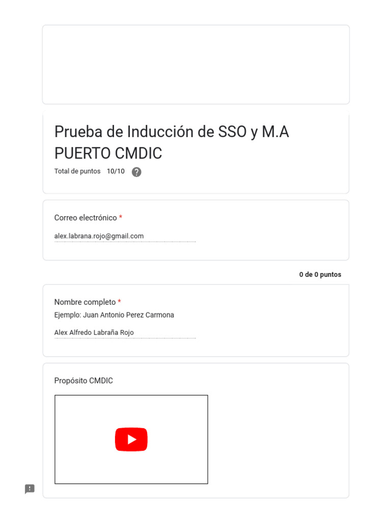 Prueba de Inducción de SSO y M.A PUERTO CMDIC | PDF | Residuos