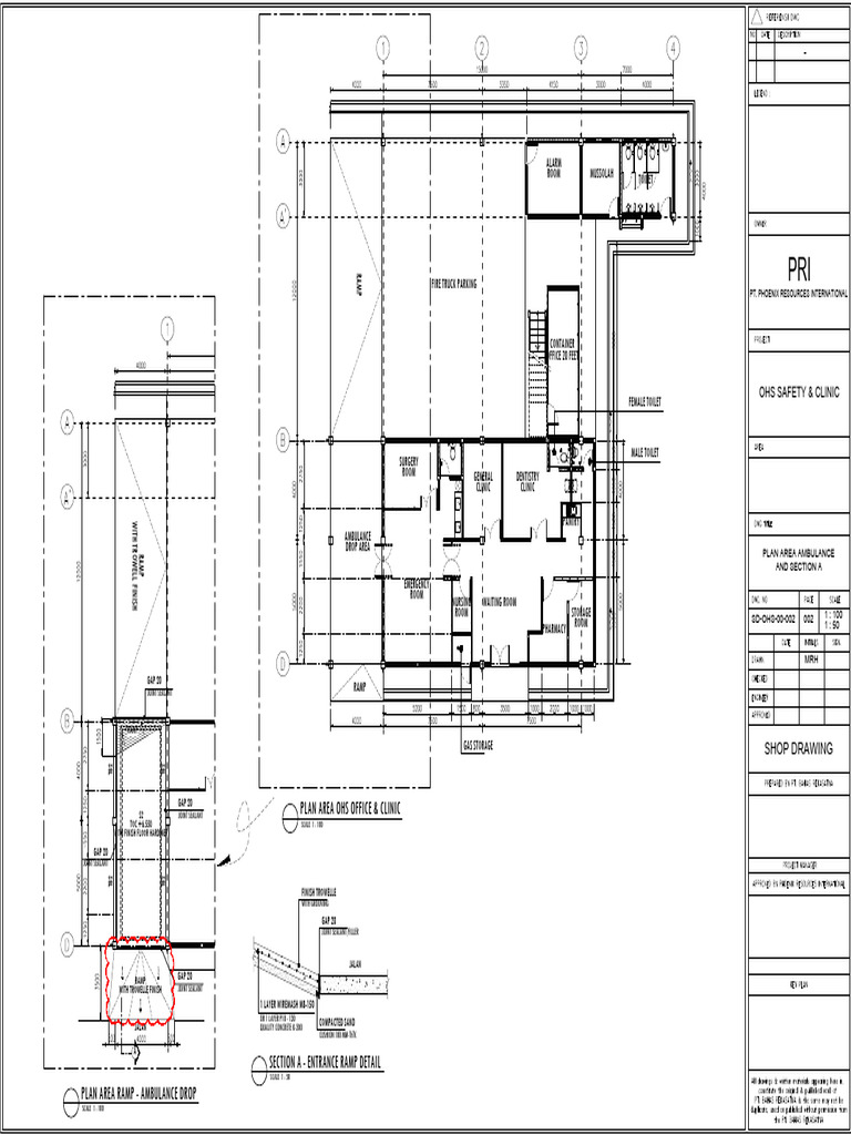 Ambulance Drop Ramp Design Plan | PDF