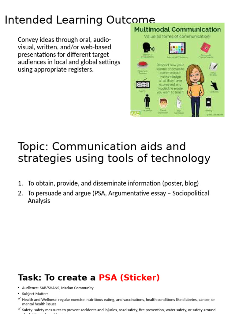 5.B Communication Aids | PDF | Communication | Nonverbal Communication