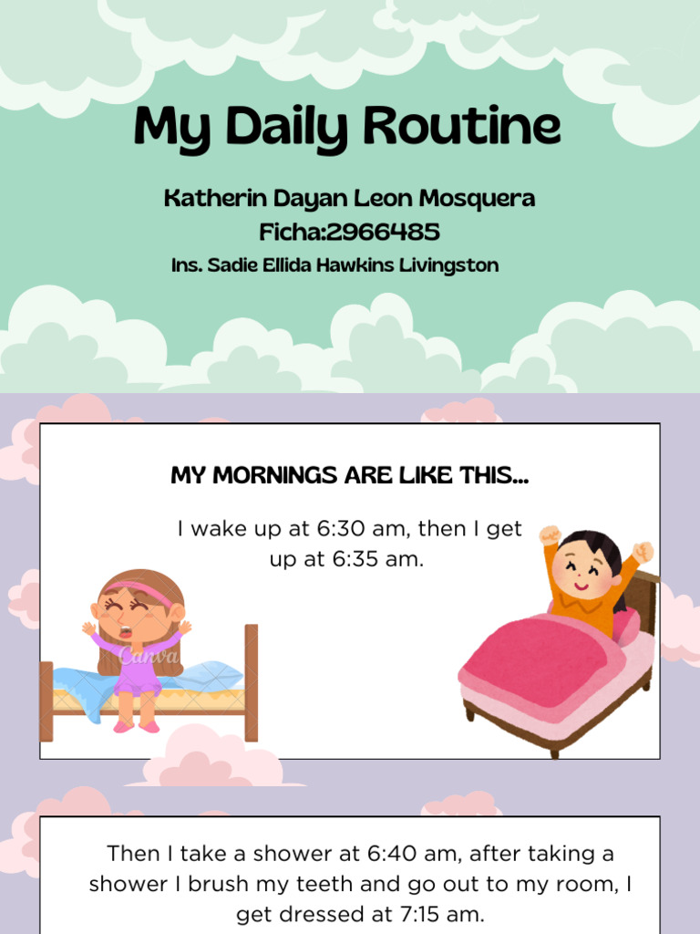My Daily Routine Explained | PDF | Lifestyle