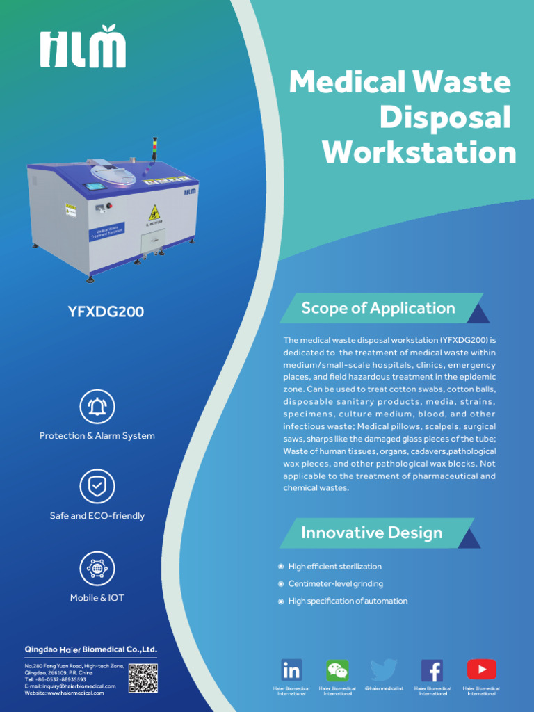 Medical Waste Disposal Workstation 2023.11.23 | PDF | Sterilization ...