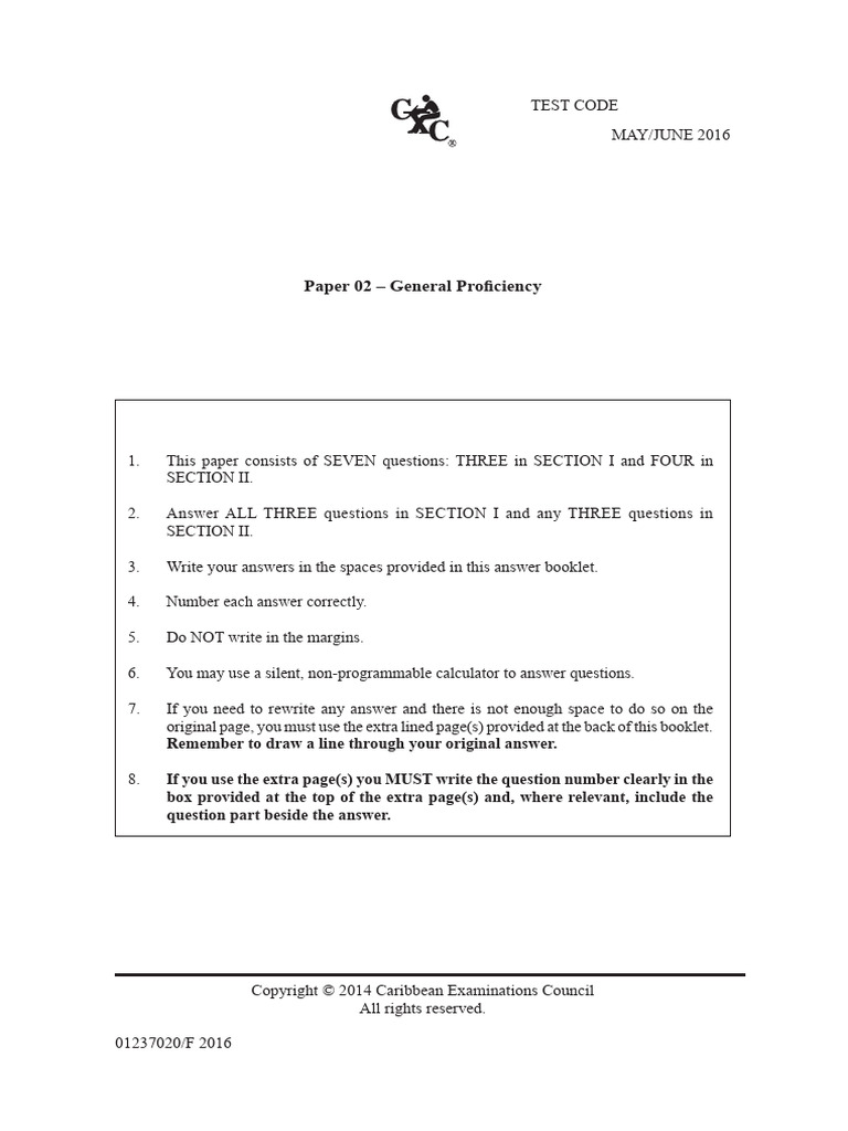 CSEC Office Administration P2 2016 | PDF | Banks | Debits And Credits