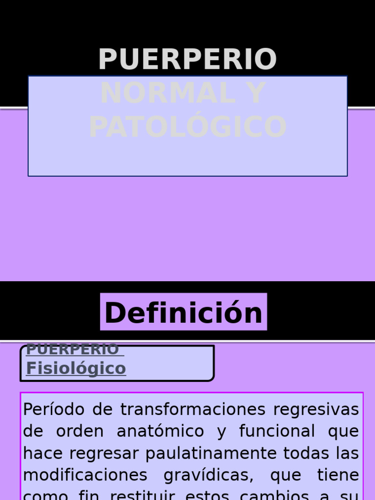 3.-Puerperio Normal y Patológico | PDF | Periodo posparto | Pecho