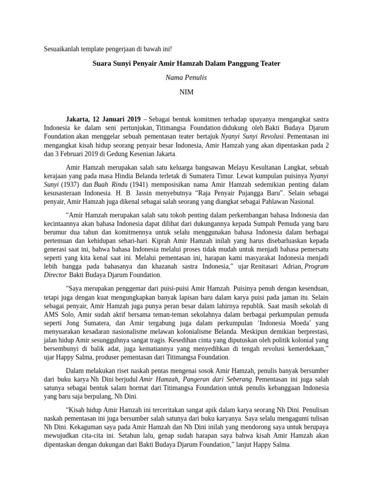 Template Artikel Populer | PDF | Klasik