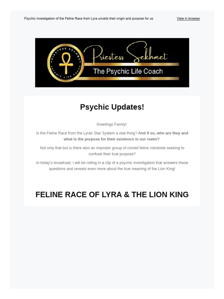 Feline Race of Lyra: Origins Revealed | PDF | Self-Improvement