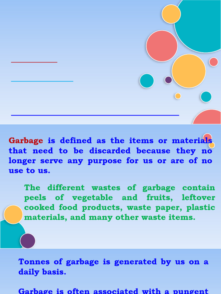 Vi Sci l16 m01 Garbage | PDF | Waste | Compost