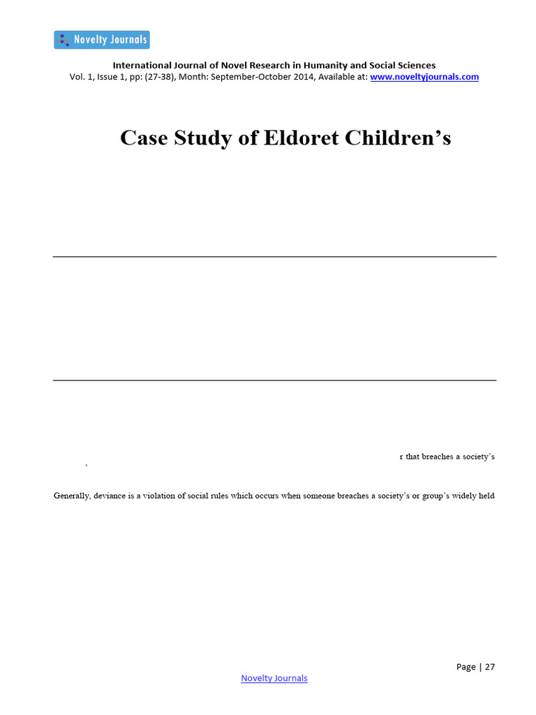 Causes of Deviant Behaviour in Teenagers-40 | PDF | Deviance (Sociology ...