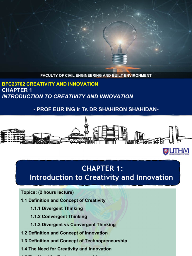 2023 Chapter 1 Cai | PDF | Creativity | Thought
