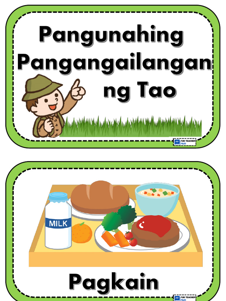 Mga Pangunahing Pangangailangan NG Tao FTF | PDF