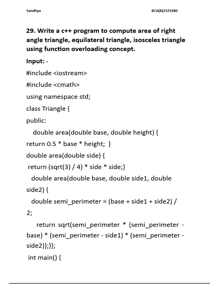 Sandhya Oops - CPP | PDF Sandhya Oops - CPP | PDF