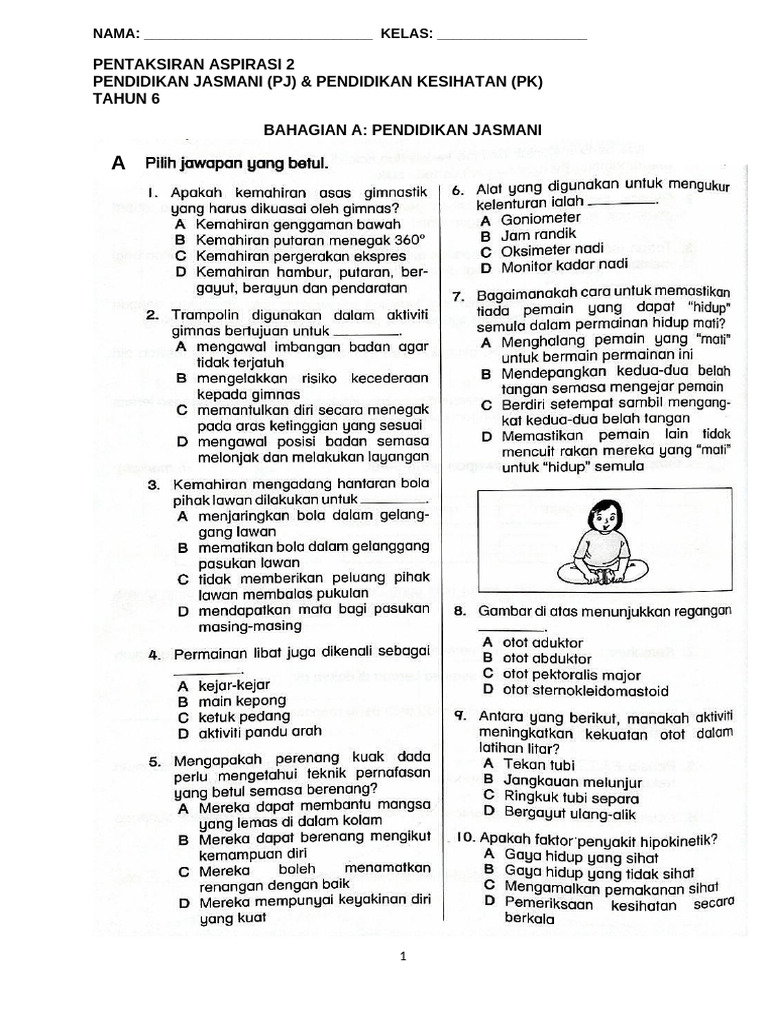 Uat PJPK t.6 | PDF